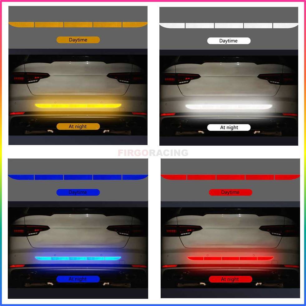 Nano Car Reflective Sticker Warning Strip Trunk Exterior - 1181 ...