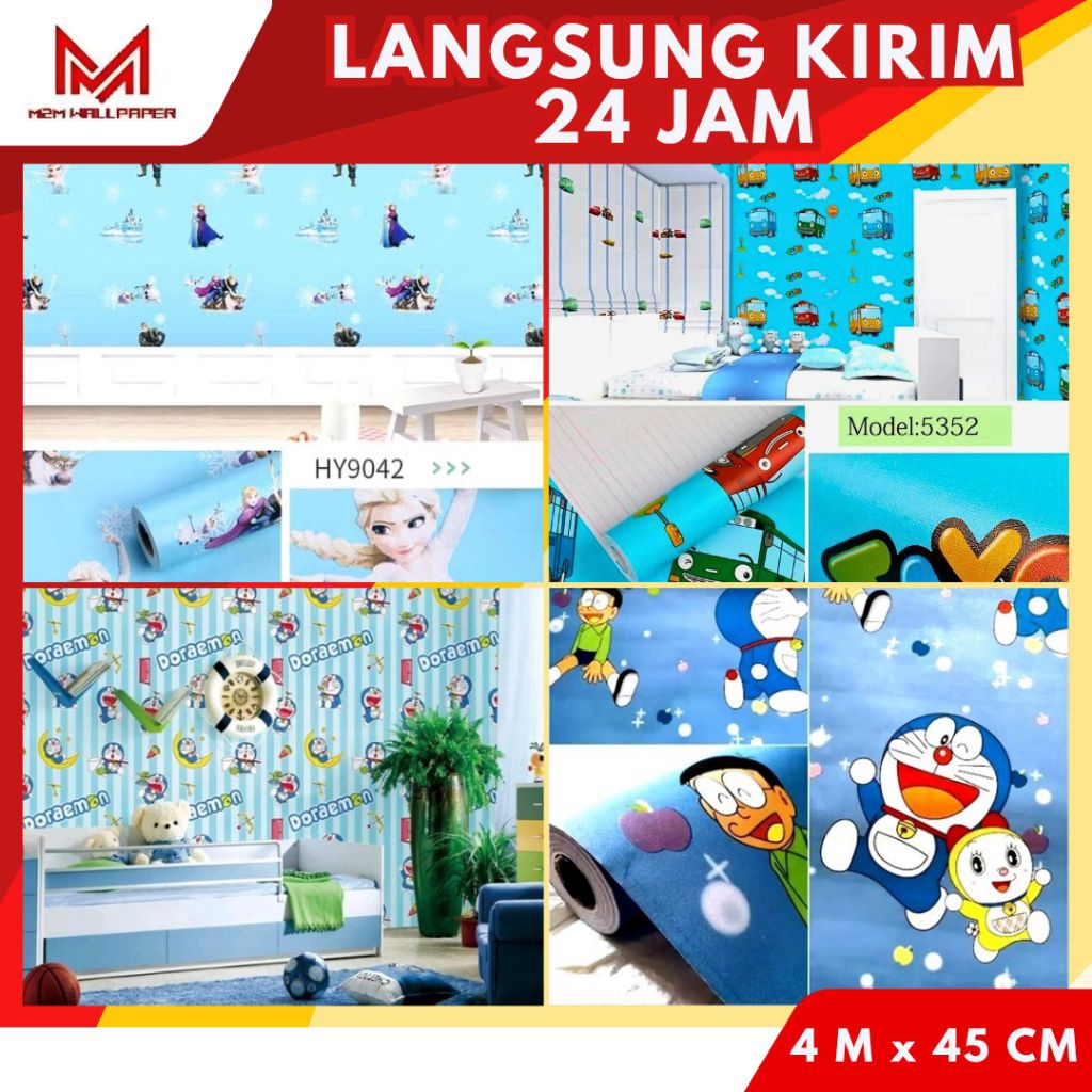 Doraemon Wallpaper Boys' Room Wall Wallpaper M2M WALLPAPER Children's ...