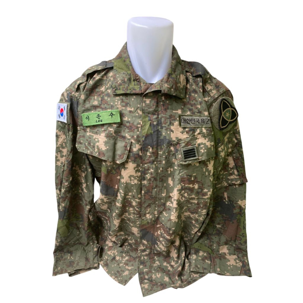 KEMEJA BDU Camo digital striped shirt Granite ROKA Korea Army Full ...