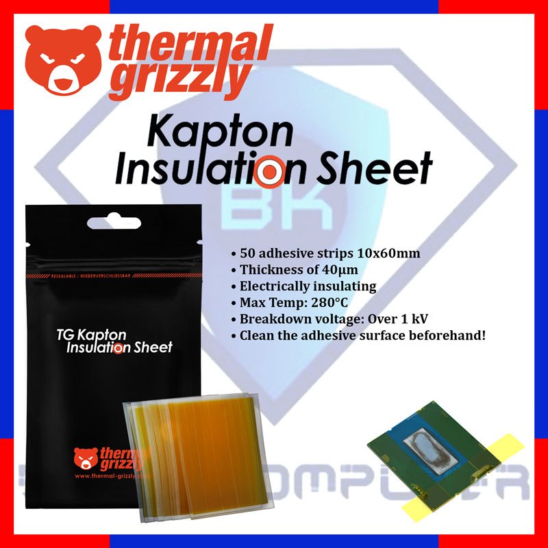 THERMAL GRIZZLY Kapton Insulation Sheet | Shopee Malaysia