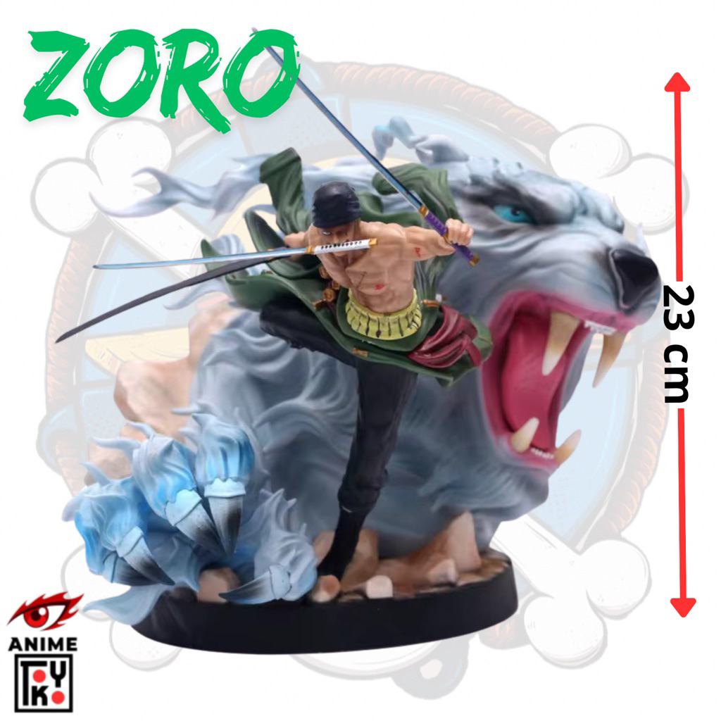 Action Figure Roronoa Zoro there pole flow Tiger hunting | Shopee Malaysia