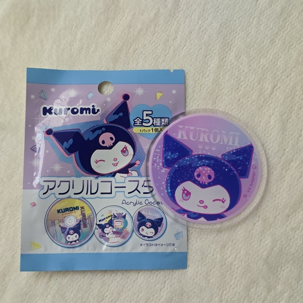 Daiso Sanrio Kuromi Acrylic Coaster Coasters | Shopee Malaysia