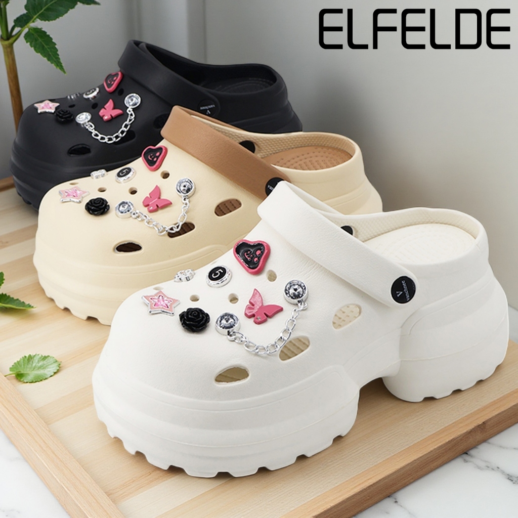 ELFELDE Women's Frog Sandals, Trendy Baim Women's High Wedge Sandals ...