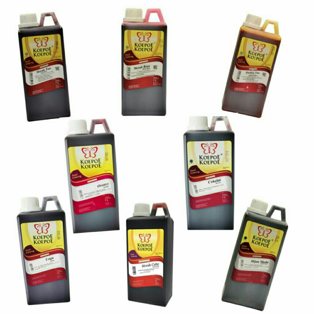 KOEPOE FOOD COLORING 1L (Sumba 1 Liter) | Shopee Malaysia