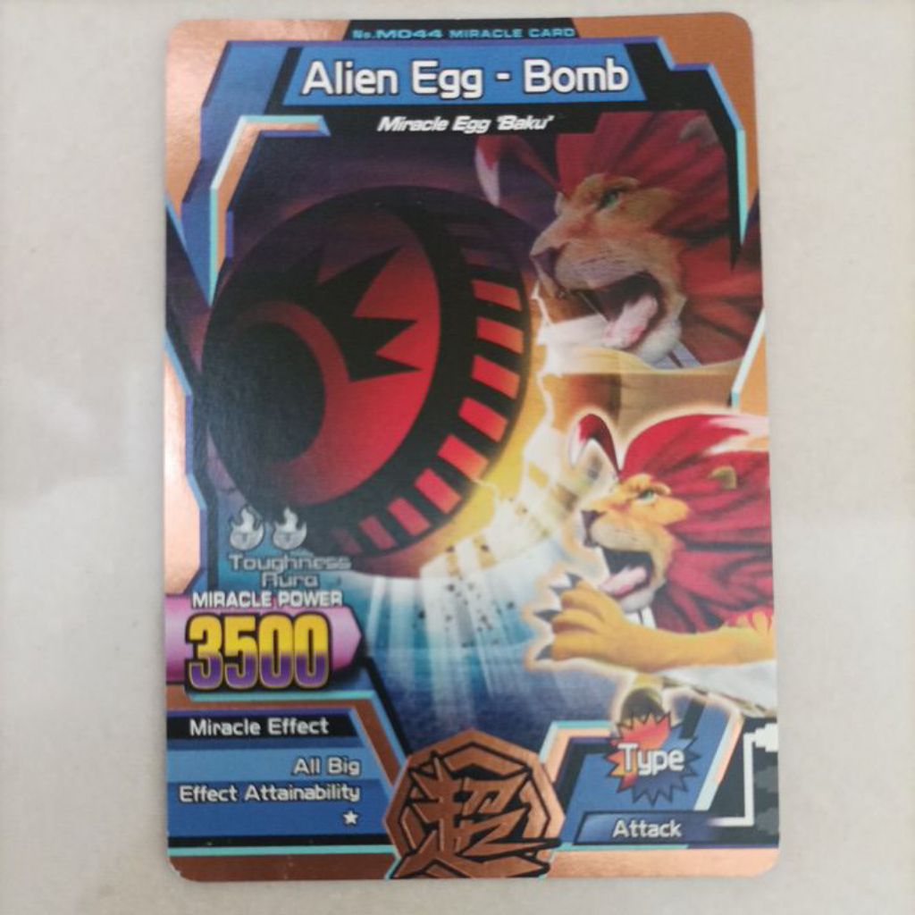 GREAT ANIMAL KAISER ALIEN EGG BOMB VER 3 M044 MIRACLE BRONZE CARD ...