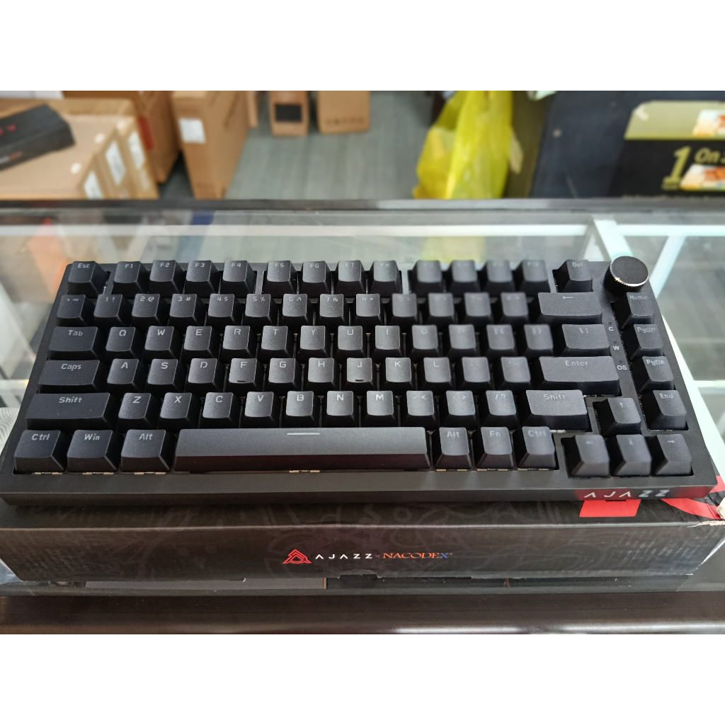 TYPICAL AJAZ AK820 MONO WIRED KEYBOARD (RED SWITCH, WHITE LIGHT) BLACK ...
