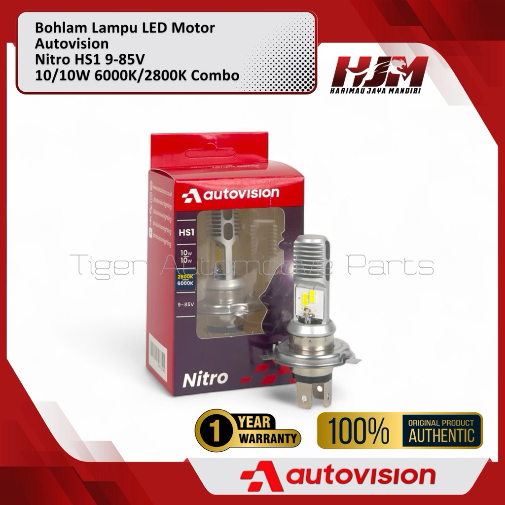 HS1 H4 9-85V 10/ 10W 6000/2800K AUTOVISION Nitro Original LED ...