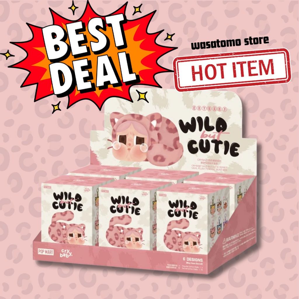 CRYBABY Wild But Cutie Series Vinyl Plush Pendant Blind Box Pop Mart ...