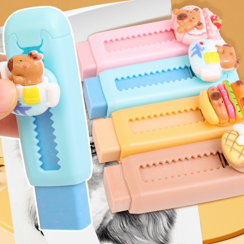 Capybara Shape Eraser / Cute Shape Eraser / School Stationery ...