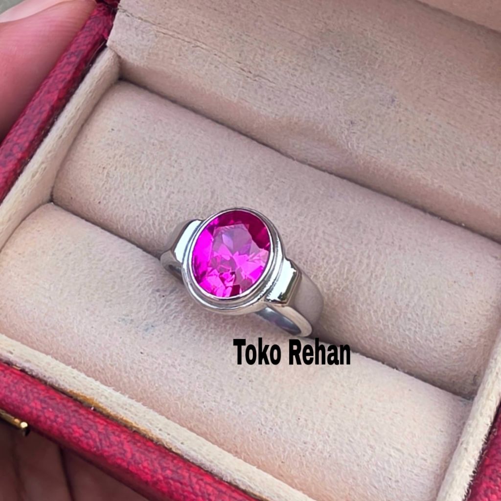 MERAH Super Rose Siamese Red Stone Ring | Shopee Malaysia