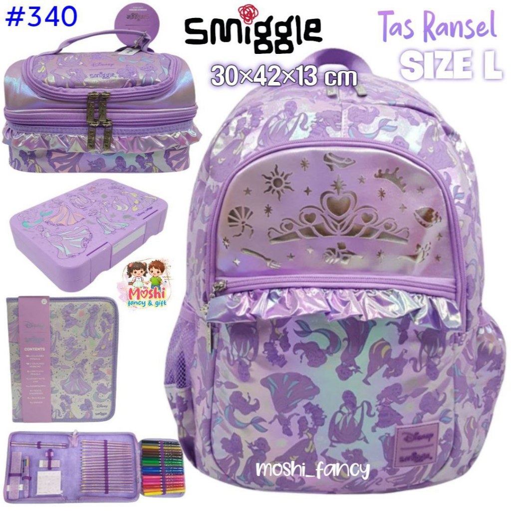 Smiggle Princess Bag for Girls / Smiggle Princess Ariel Snow White ...