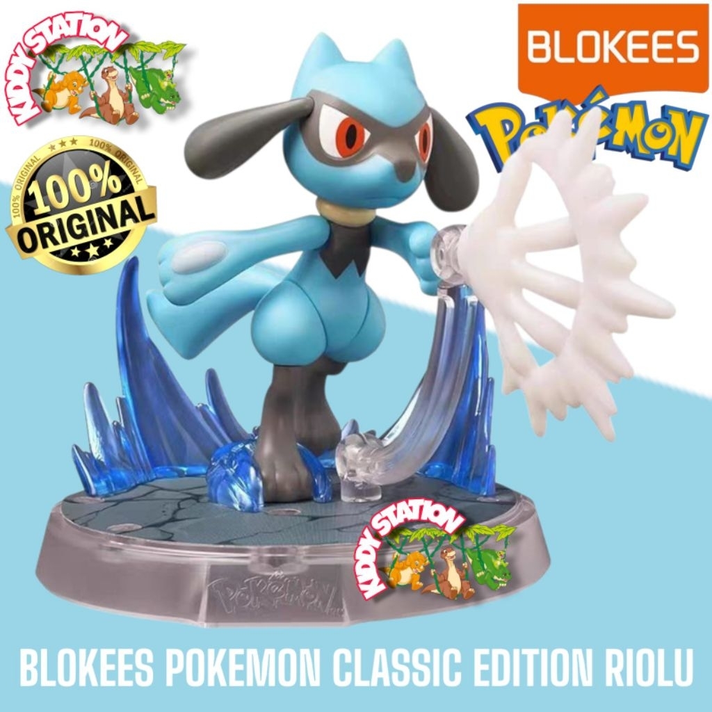 Blokees Pokemon Classic Edition S Riolu Model Kit Original License Toy ...
