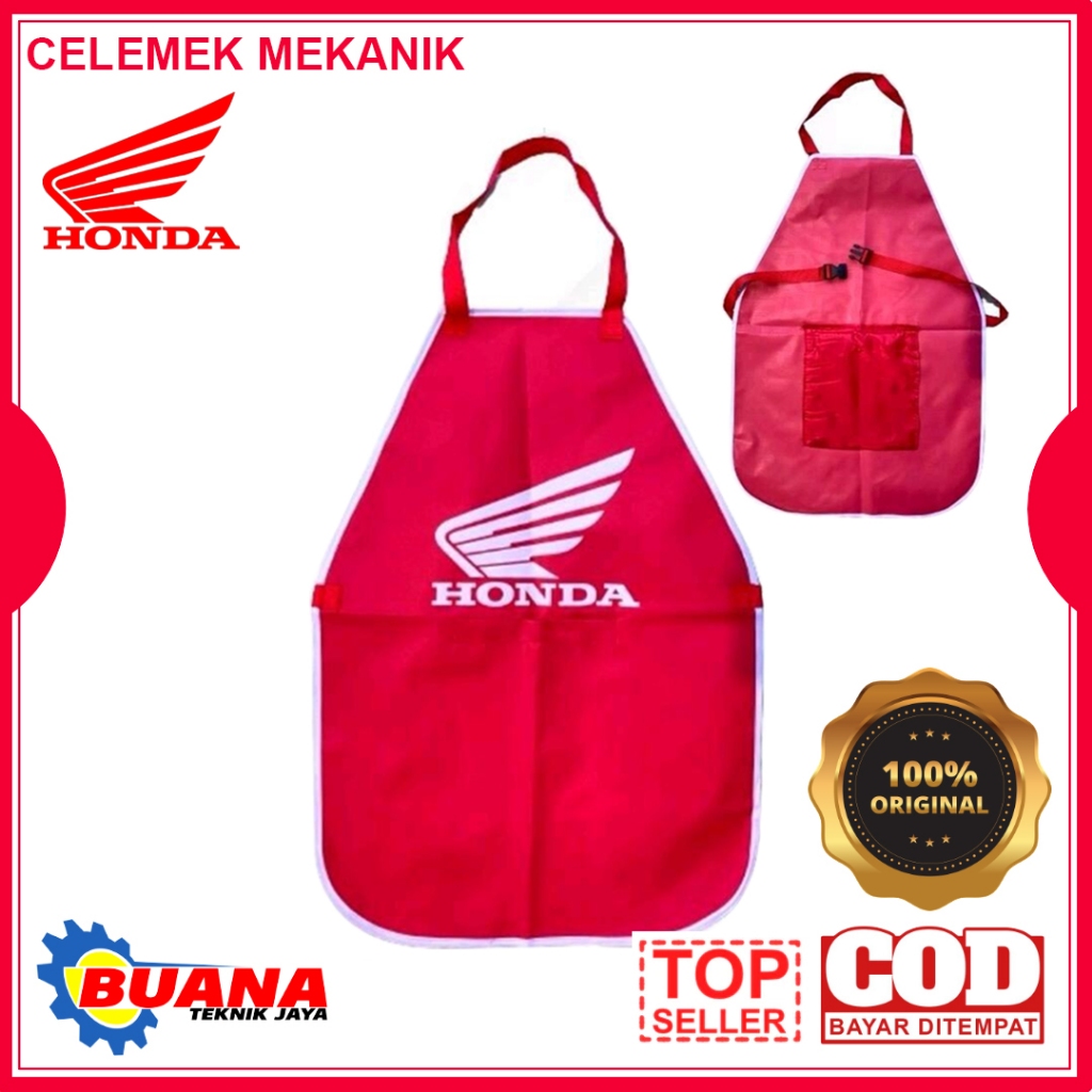 HONDA AHASS MECHANICS LOGO SCREEN PRINTING MECHANICAL APRON AUTOMOTIVE ...