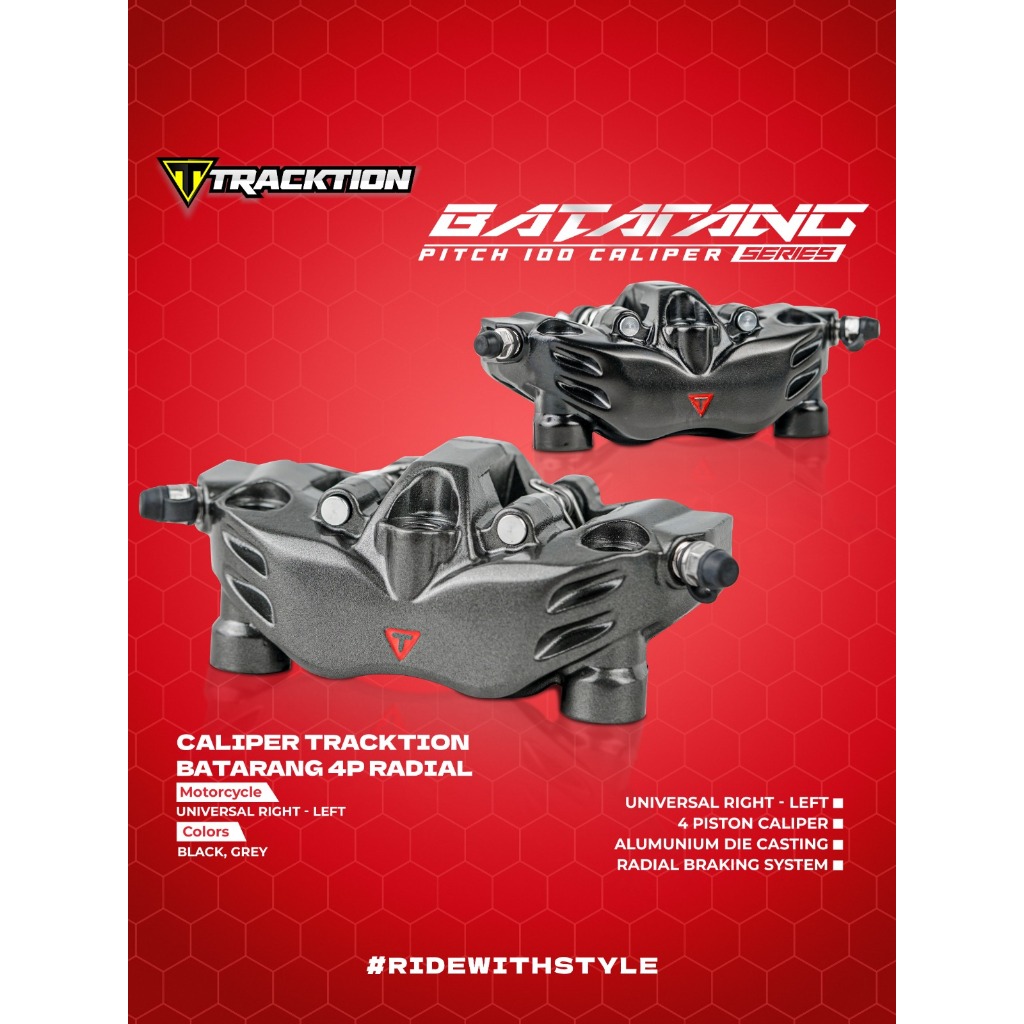 CALIPER 4P TRACKTION BATARANG UNIVERSAL / CALIPER 4P RADIAL PITCH 100 ...