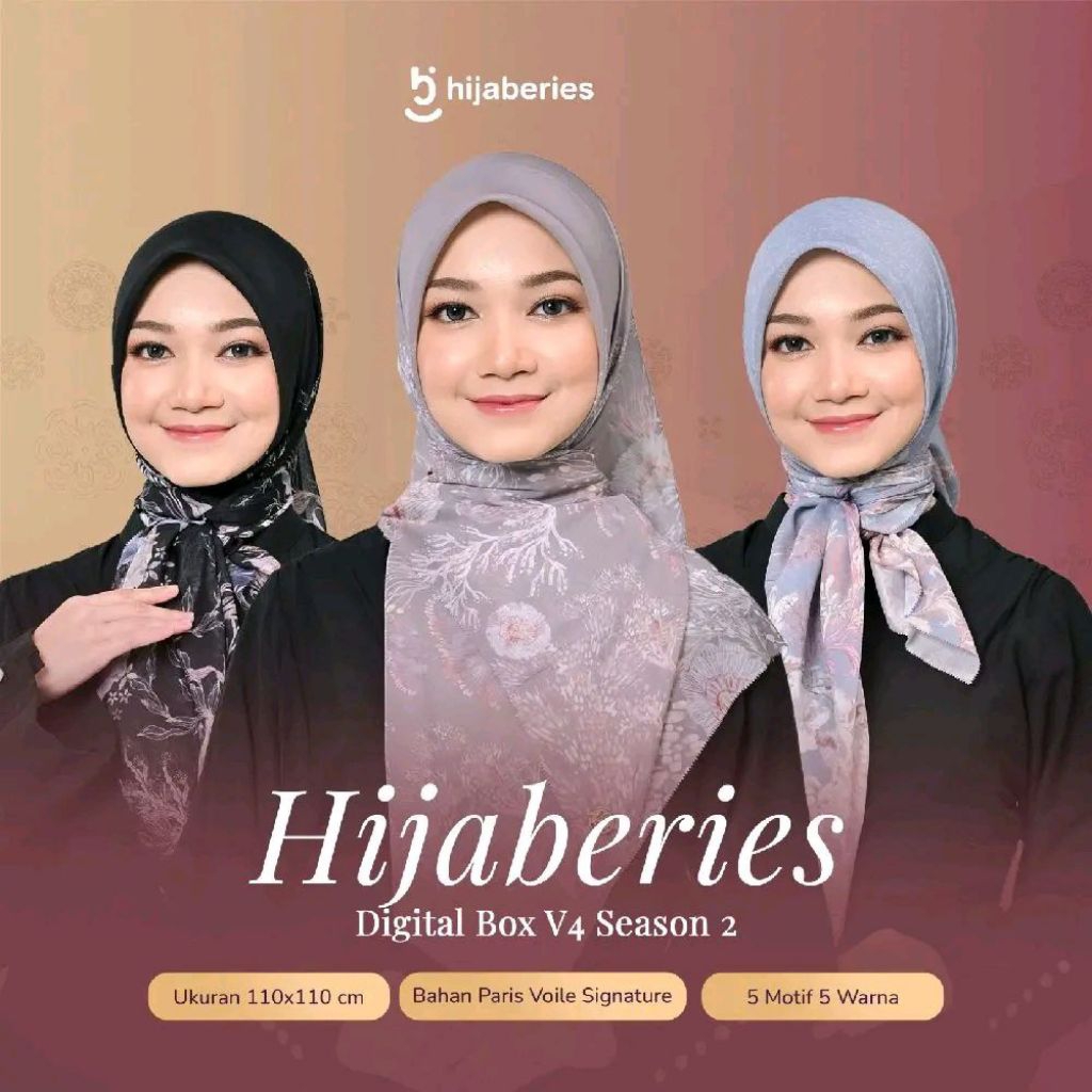 Quadrilateral Premium Hijaberies Box Motif | Quadrilateral Premium Box ...