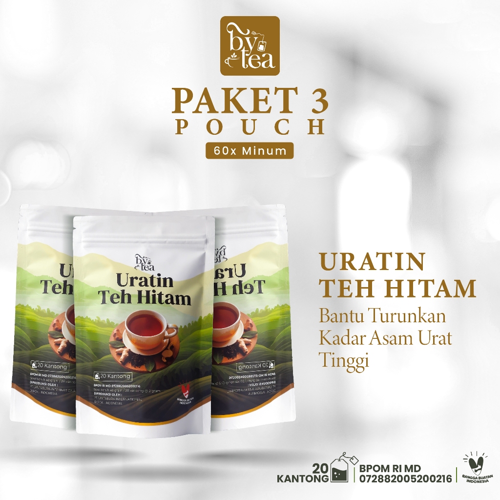 HITAM MERAH Package OF 3 POUCHS - Bytea Ulin Herbal Black Tea Bay ...
