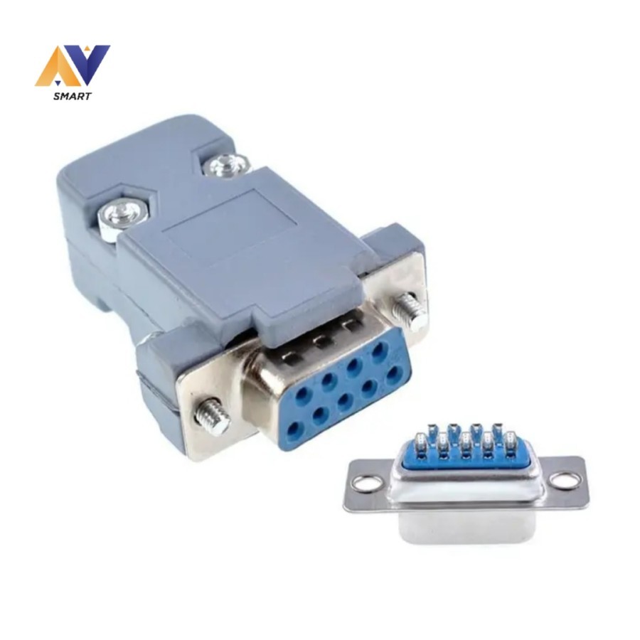 Serial JACK RS232 DB9 MALE/FEMALE SERIAL CABLE HEAD FOR SOLDERING ...