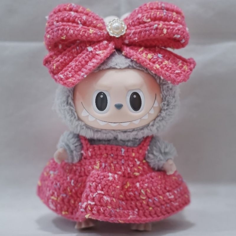 Labubu Outfit Knitted Labubu Dress Labubu Clothes V1/V2 | Shopee Malaysia