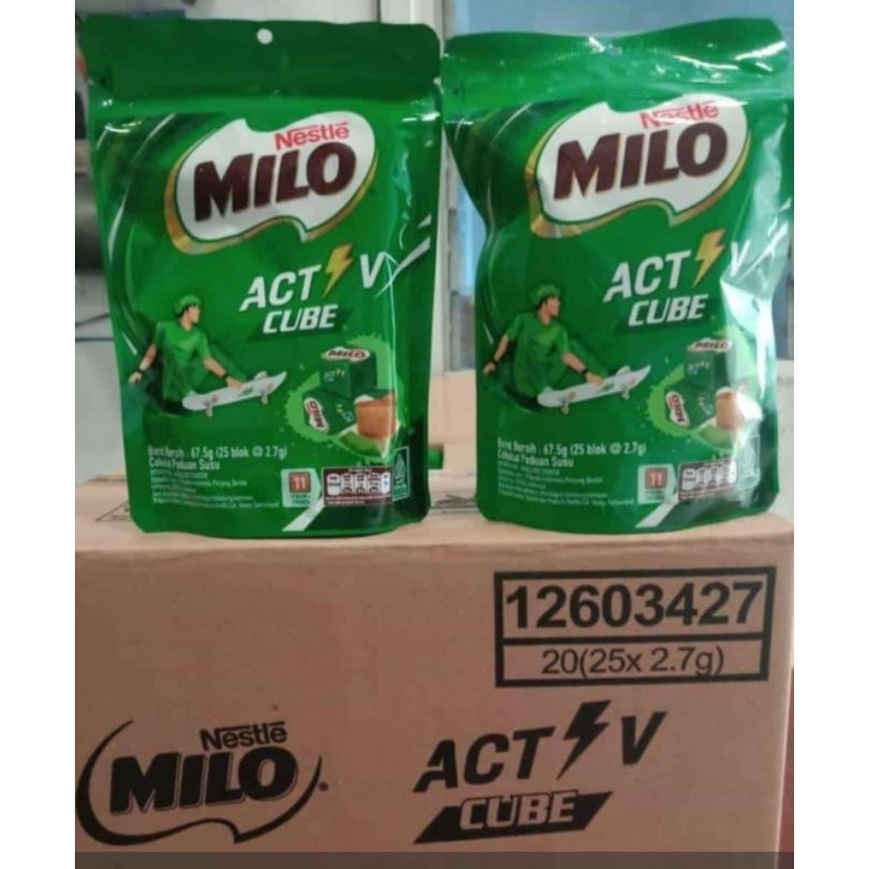 Milo Active Cube Pouch contains 25 blocks (@2,7gr) | Shopee Malaysia