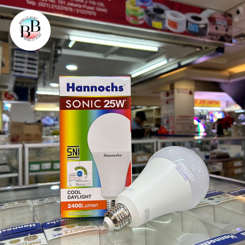 PUTIH CAHAYA Hannochs Sonic 25 Watt LED Bulb (White Light / Yellow ...