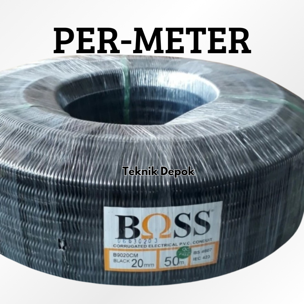 HITAM Permeter 25 mm Thick Black Flexible Hose 1 inch AC Drain Hose AC ...