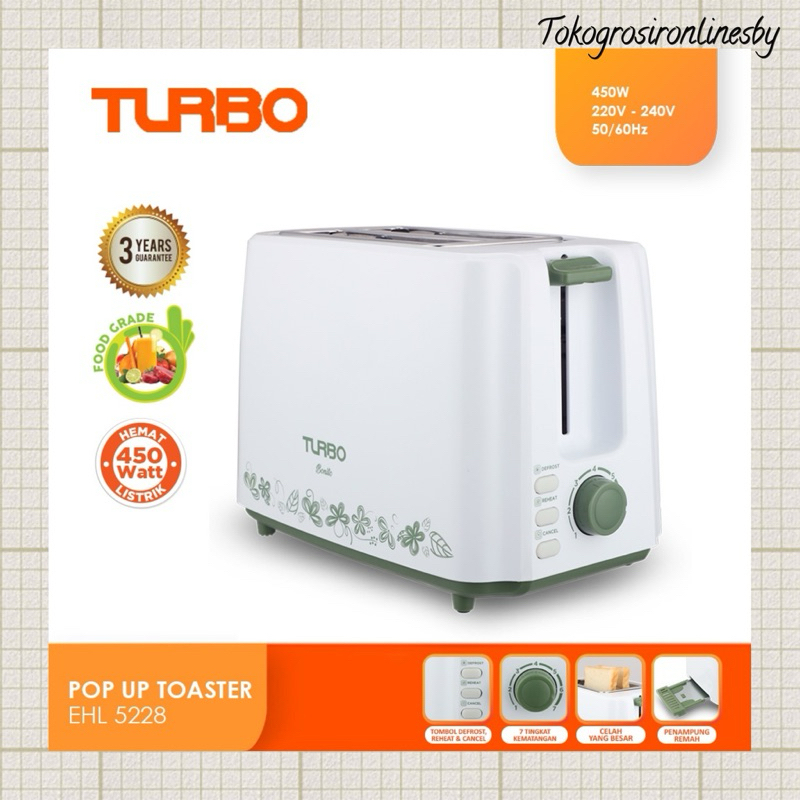 TURBO Pop up TOASTER EHL 5228 TOASTER | Shopee Malaysia