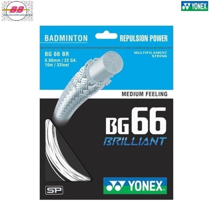 Original YONEX BG 66 BRILLIANT BADMINTON Strings | Shopee Malaysia