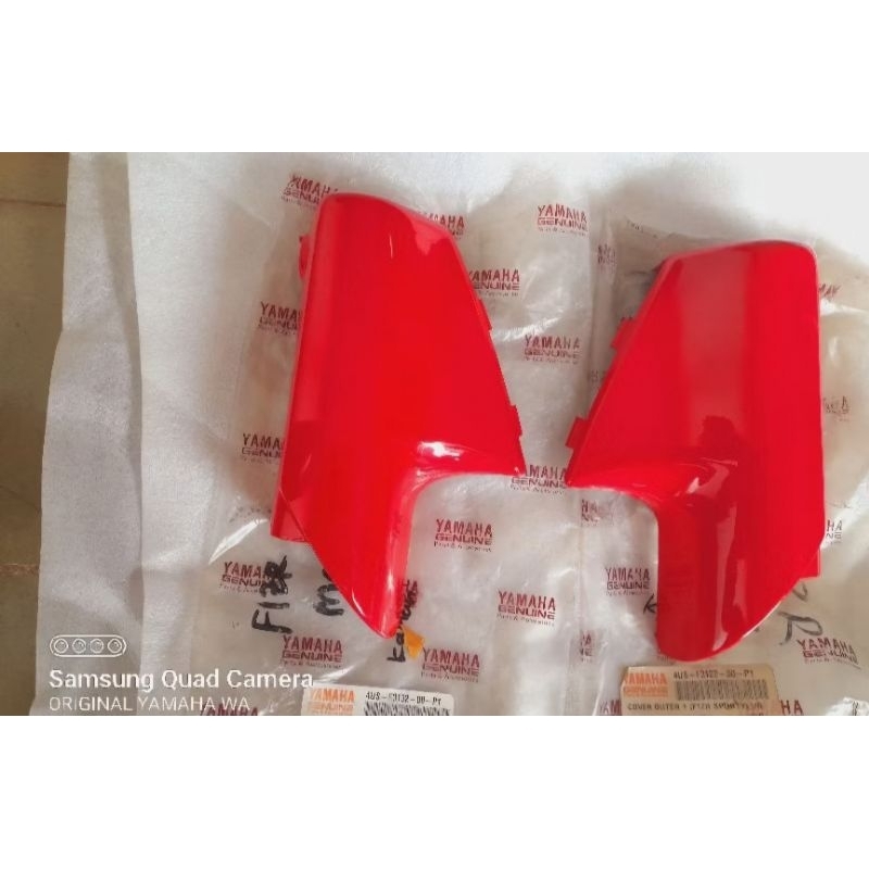 MERAH Original red f1zr fizr right and left shock shock cover | Shopee ...
