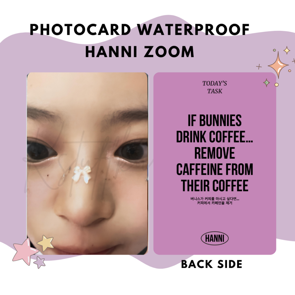 Hanni Zoom waterproof photocards with lots of frebies | Shopee Malaysia