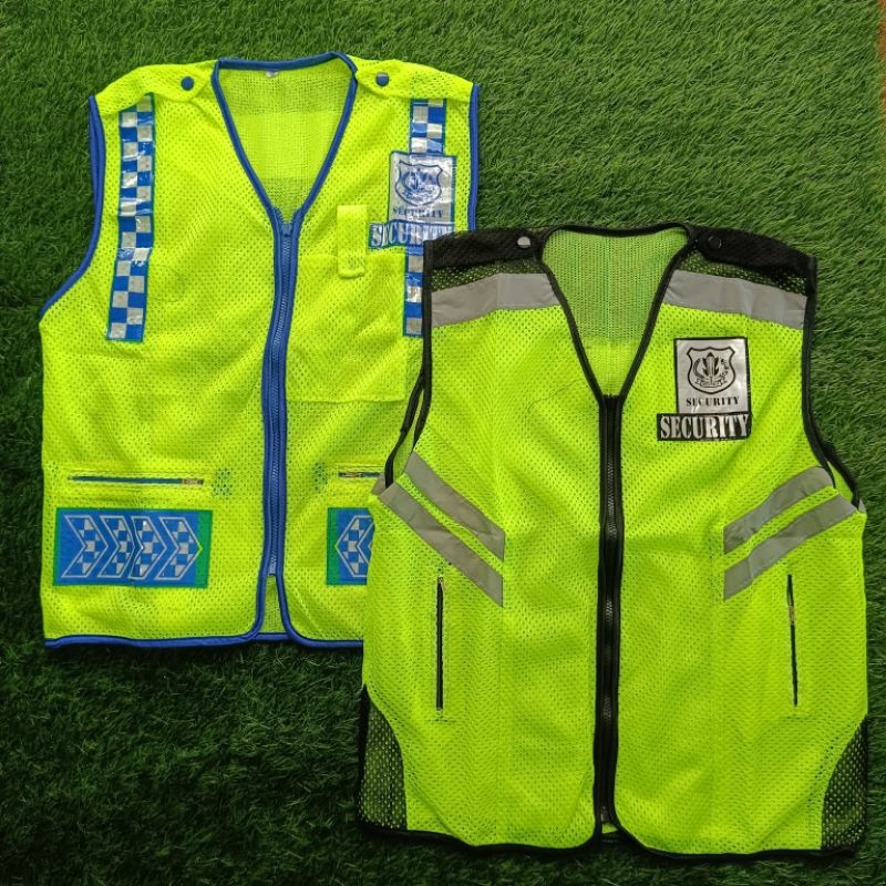 HITAM Thin Security Guard Vest / Ropi Security 2 Colors Black and Blue ...