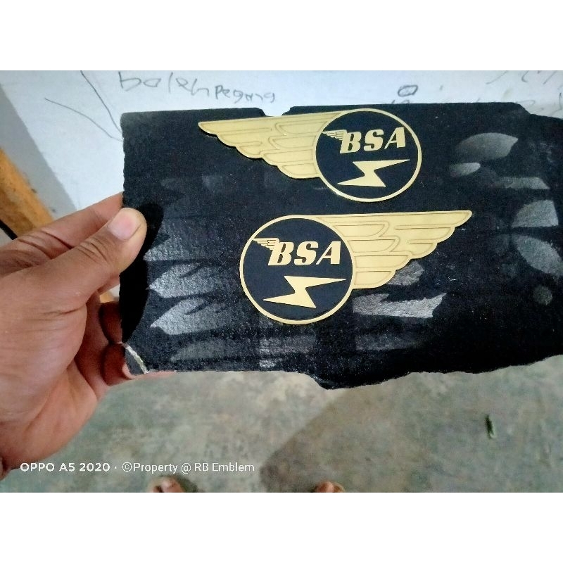 Bsa motorbike emblem made of brass | Shopee Malaysia