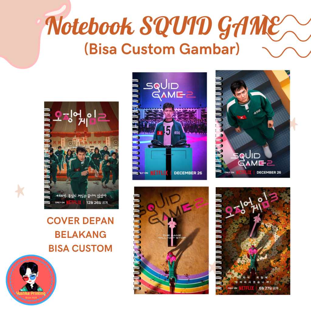 Spiral SQUID GAME Notebook - Notebook Notebook | Shopee Malaysia