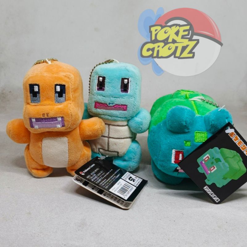 Pokemon Quest center Squirrel Bulbasaur Charmander tag plush keychain ...