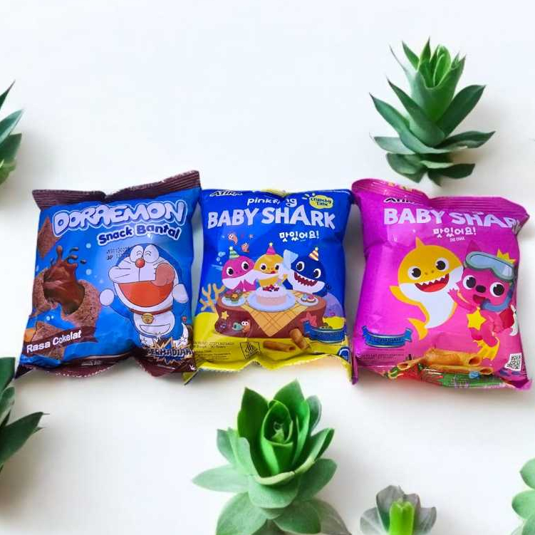Chocolate Atira Pinkfong Baby Shark Snack Balado contains 1 pcs ...