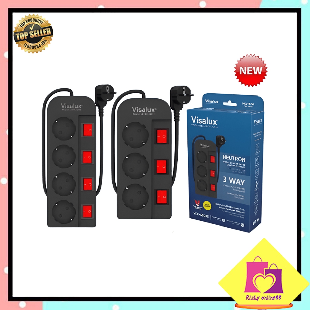 Rizkyonline88 Electrical plug socket plus On Off switch 3 and 4 holes 2 ...