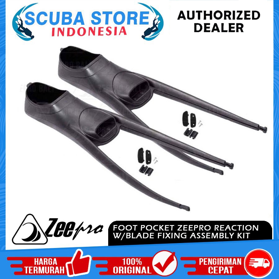 Foot Pocket Long Fin Zeepro Reaction Fins Frog Feet Diving Scuba Diving ...
