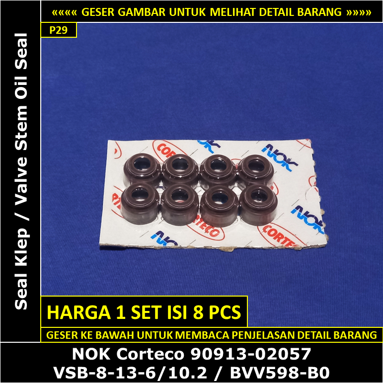 Toyota Kijang Box Doyok Valve Seal 1300 cc 4K KF20 1981-1985 NOK ...