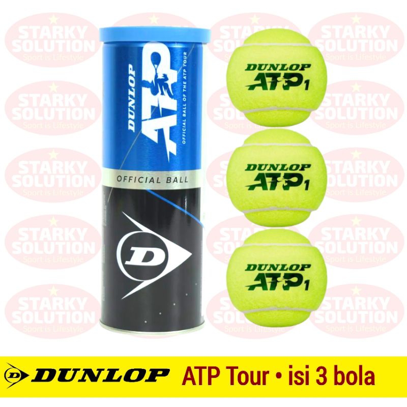 DUNLOP ATP TOUR Tennis Ball contains 3 Original Tin Packs | Shopee Malaysia