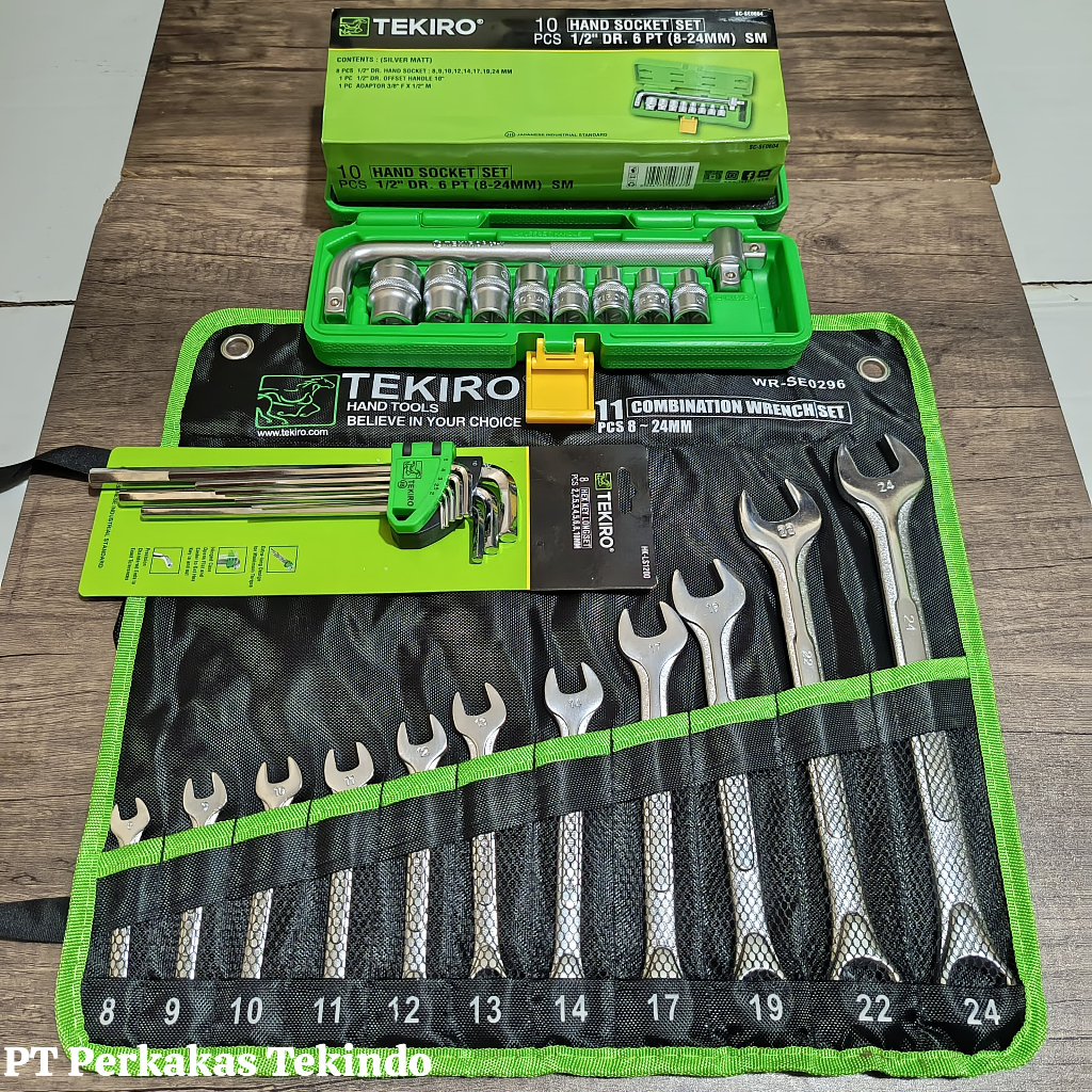 Tekiro Complete Set of Shock Wrench / Workshop Wrench Tools / Ring ...
