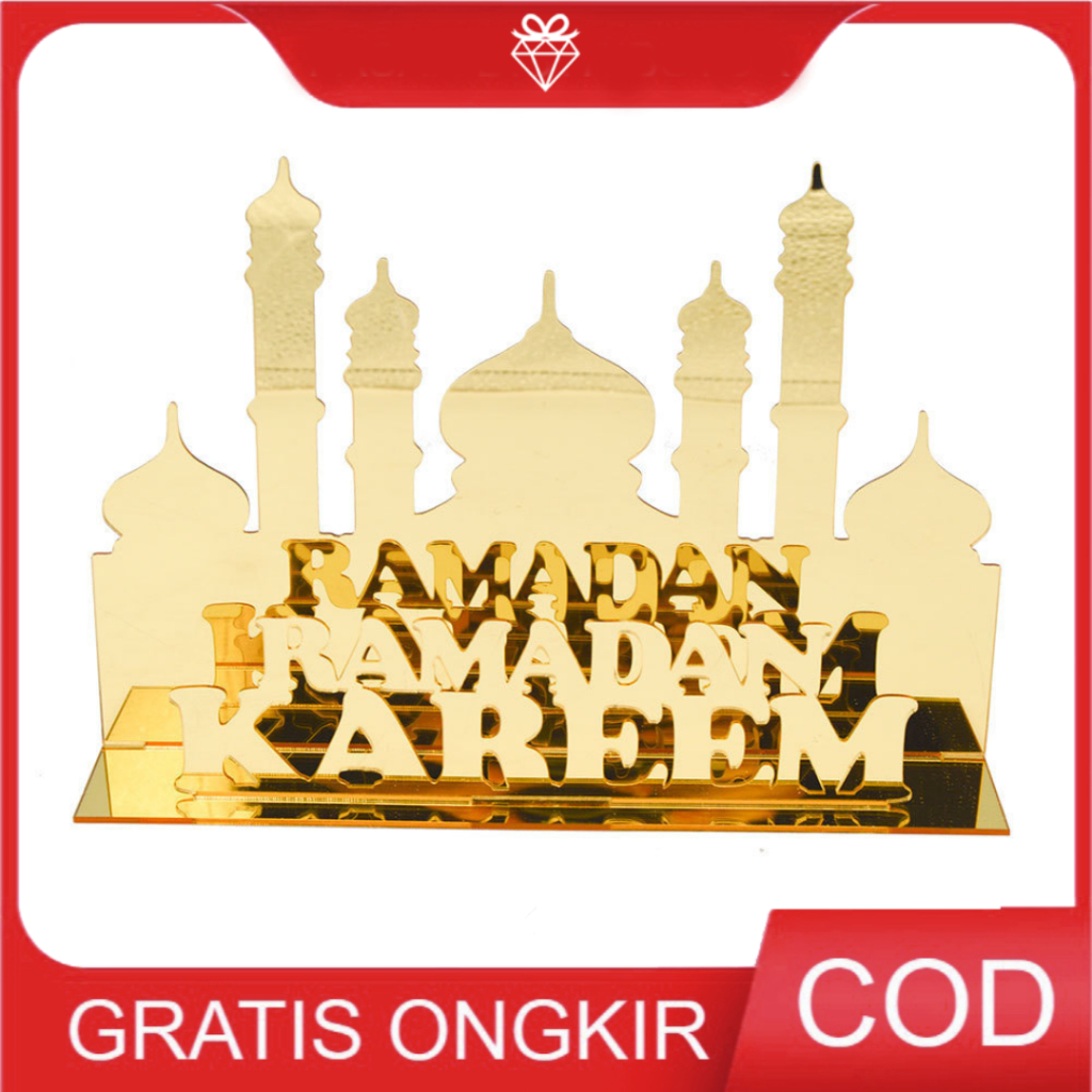 Eid Mubarak Ramadhan Accessories - Eid Al-Fitr Acrylic Topper - Hari ...