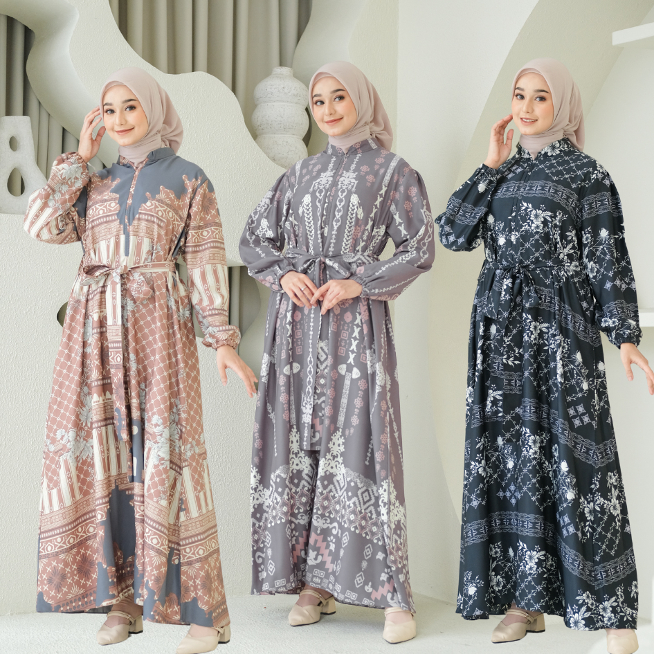 New GAMIS Nabila Busui Raya SERIES Exclusive Dress Modern Luxury ...