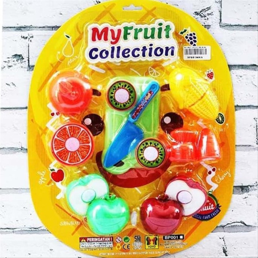 My Fruit Collection Children's Educational Toys, 6pcs Plastic Cut ...