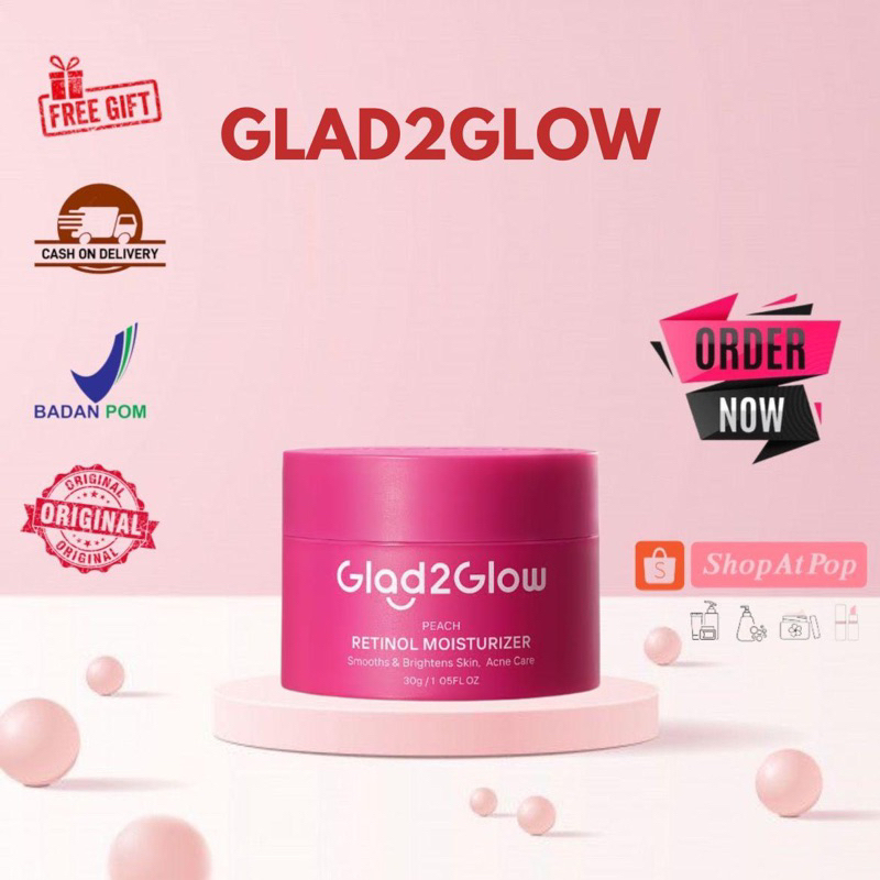 MERAH [FREEGIFT] READY GLAD2GLOW Peach Retinol Moisturizer 30g ...