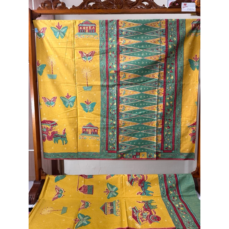 Betawi Tumpal Sarong Batik Cloth/Betawi Tumpal Batik Cloth/Rebung Pucuk ...