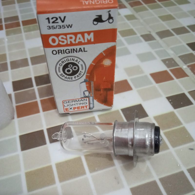 Original OSRAM UNIVERSAL MOTORCYCLE 12V/35WAT HEADLIGHT BULB | Shopee ...