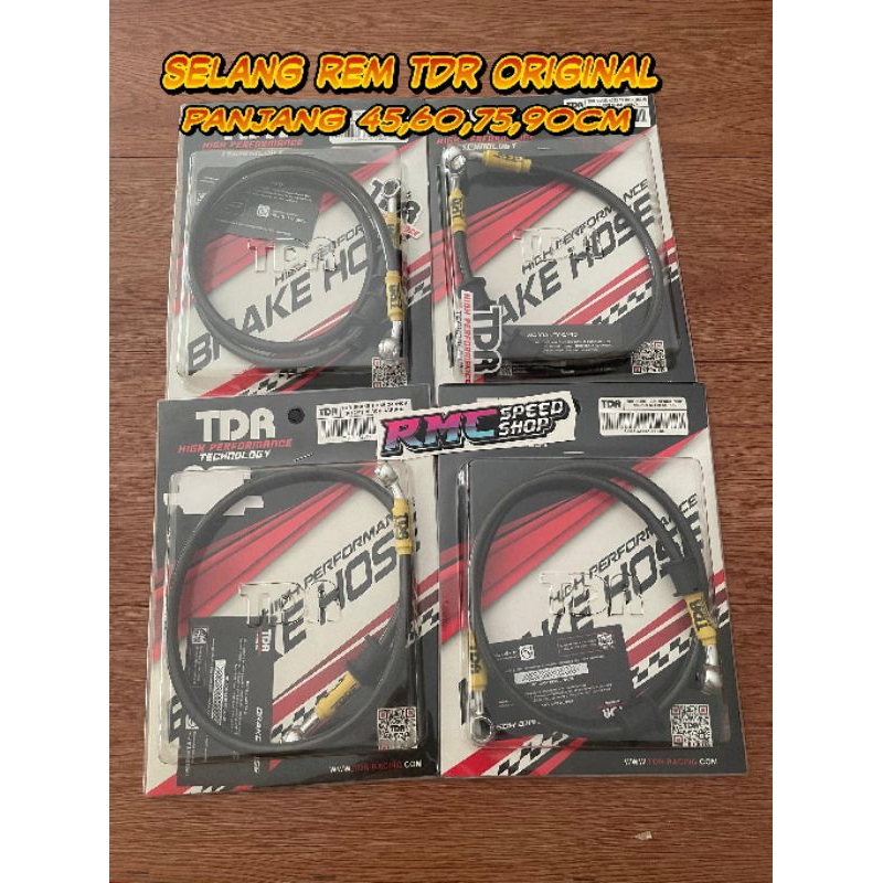 Original TDR racing brake hose, length 45cm 60cm 75cm 90cm | Shopee ...