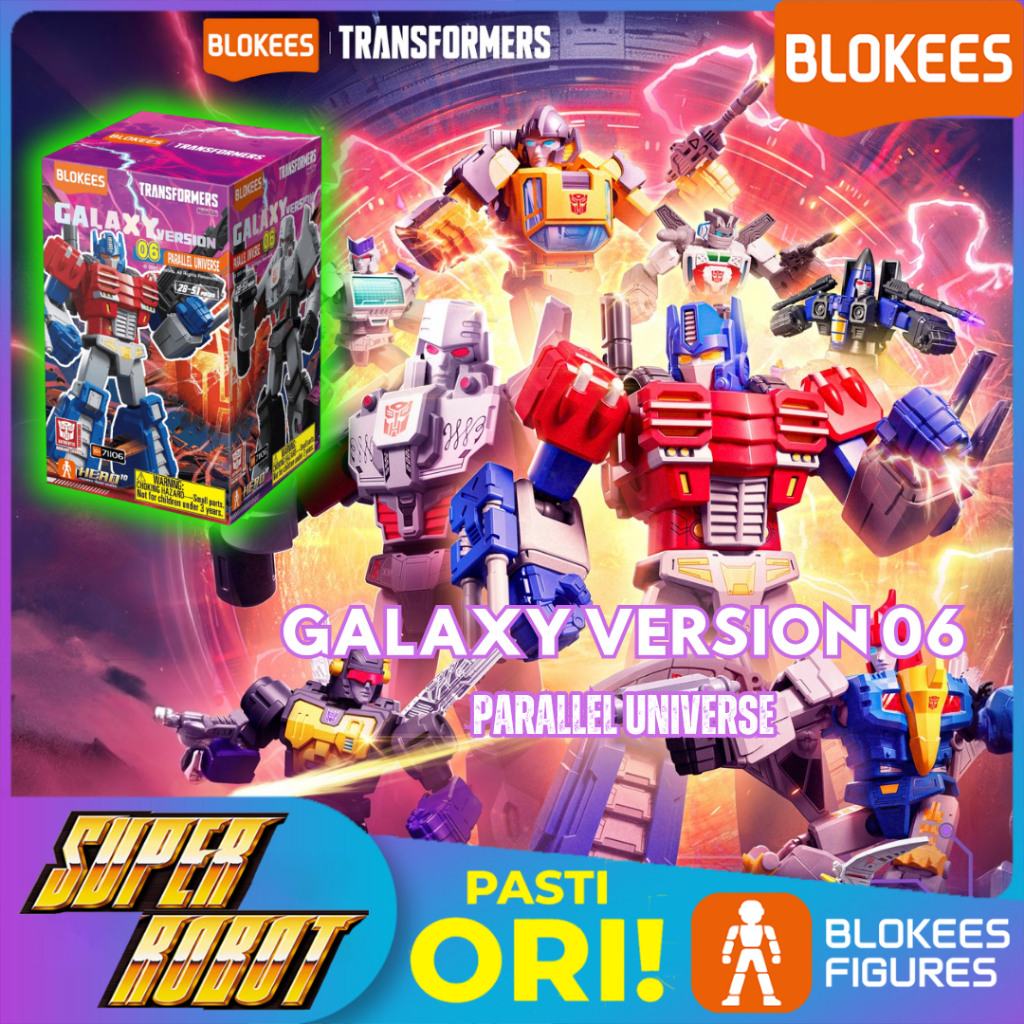 Blokees Figure Blind Box Transformers GV-06 Galaxy Version 06 Parallel ...