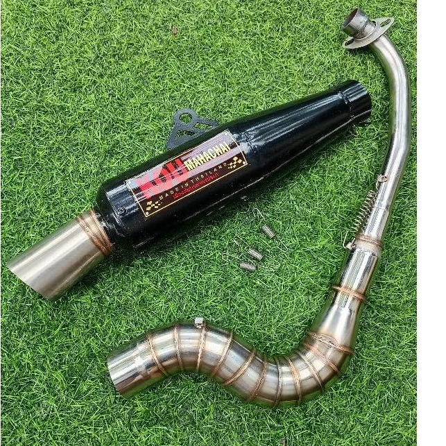 Kou mahachai Pipe canister conical open specs exhaust Pipe for Wave 125 ...