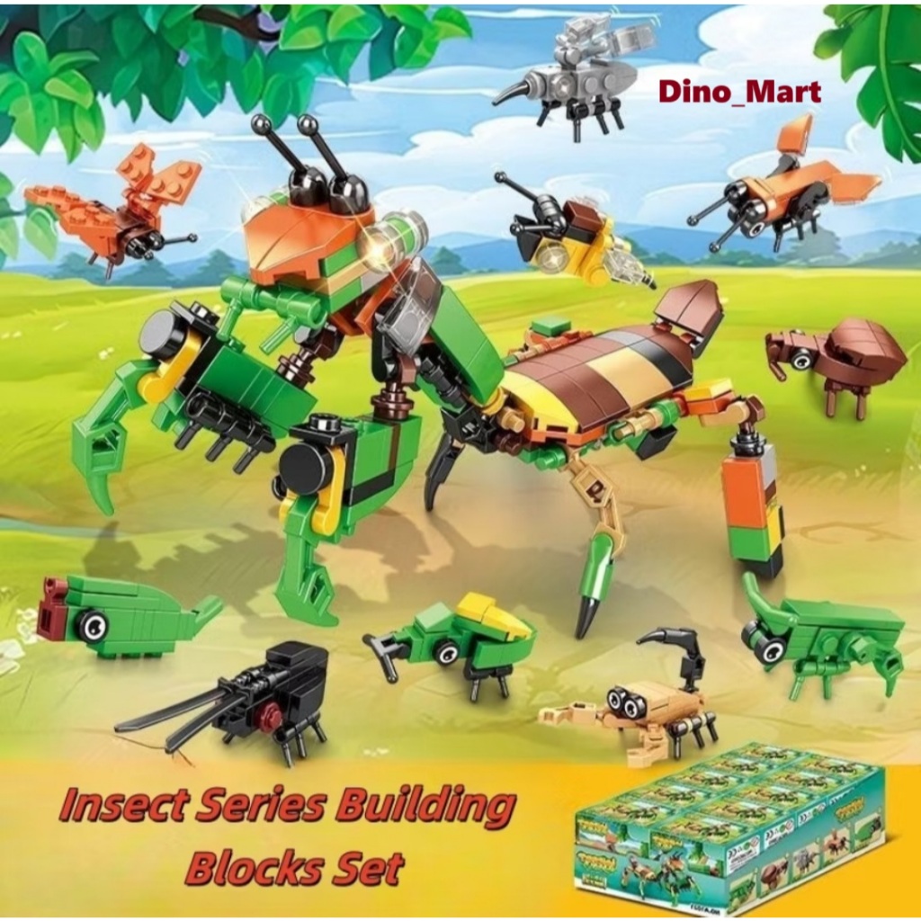 Brick Insect Animals Insect World 10 in 1 A1021 - Children's Toys ...