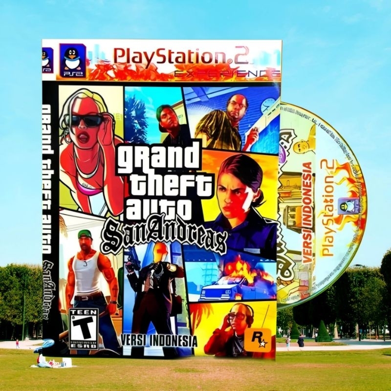 Indonesian Version PS2 Gta San Andreas Game Cassette - PS2 GTA San ...